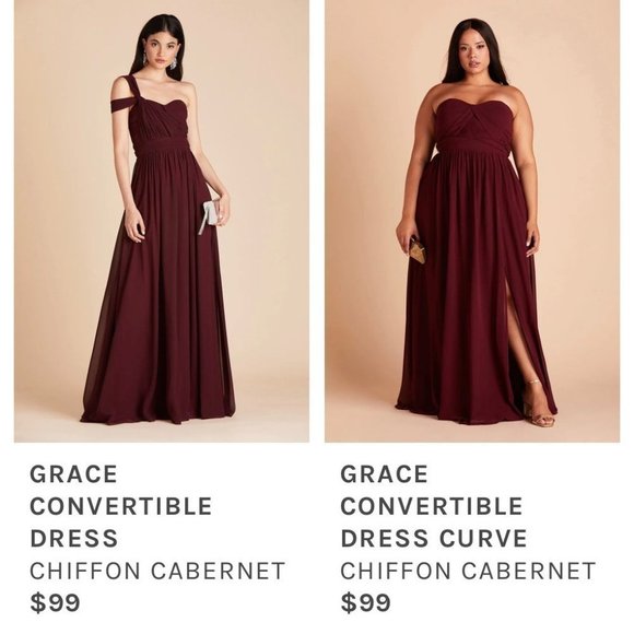 Birdy Grey | Dresses | Grace Convertible Formal Dress Xl Chiffon ...